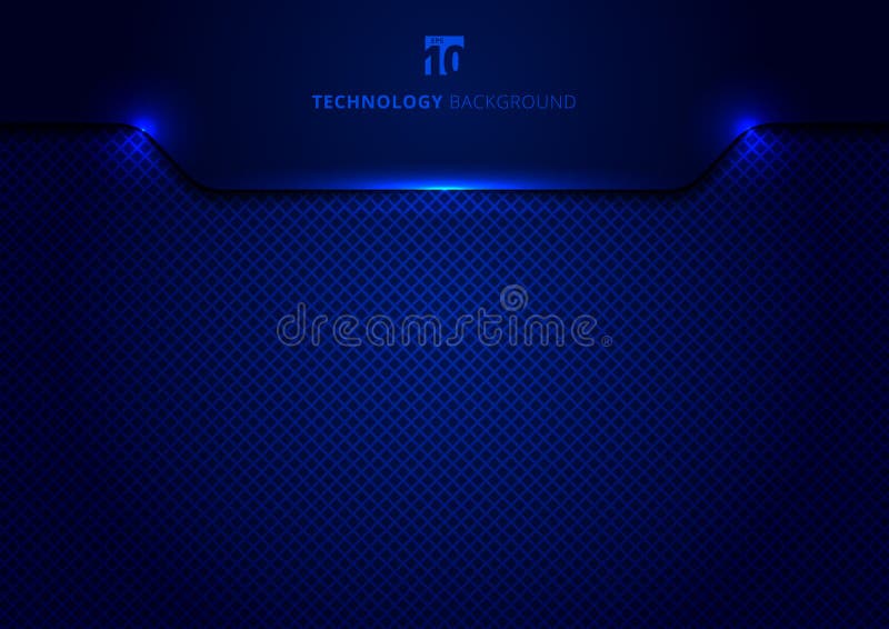 Template Technology Concept Geometric Header Blue and Black Grid ...