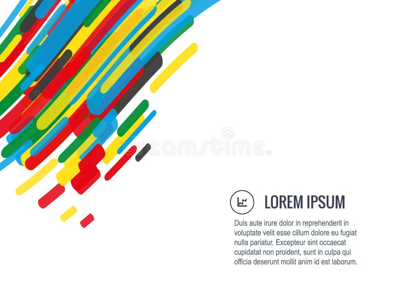 Olympic Background. Abstract Multicolored Background. Vector Graphics ...