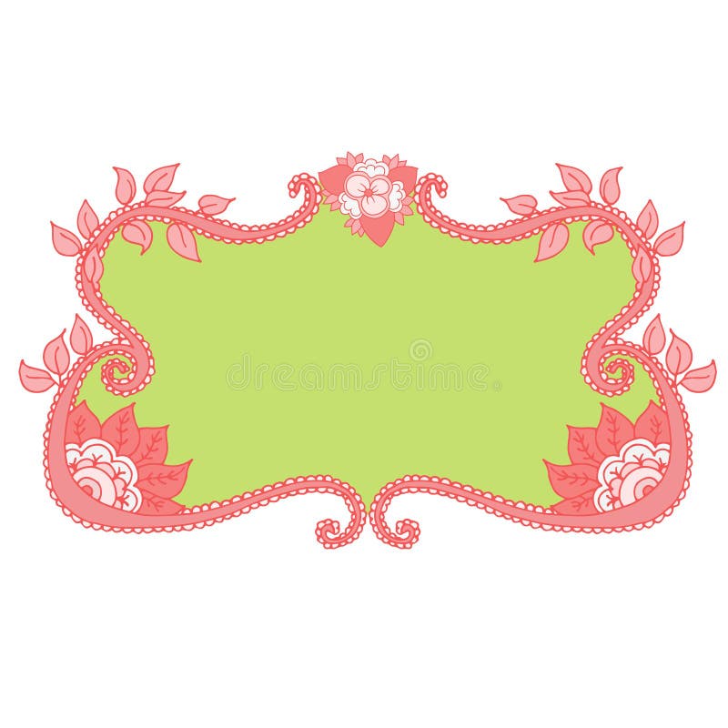 Template for text stock vector. Illustration of romantic - 38703813