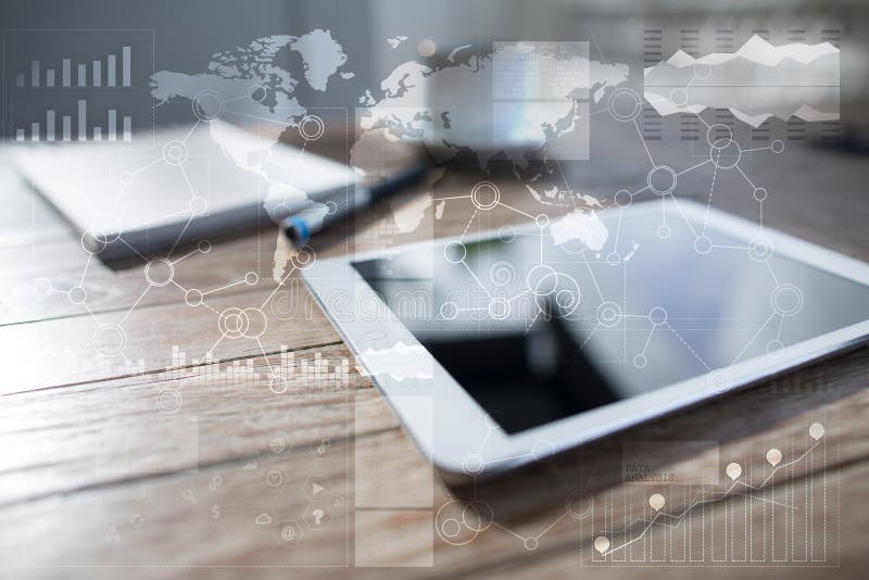 Template for Text, Virtual Screen Background. Business, Internet ...