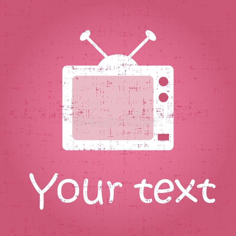 Template with Tv for Card, Broshure or Booklet Stock Vector ...