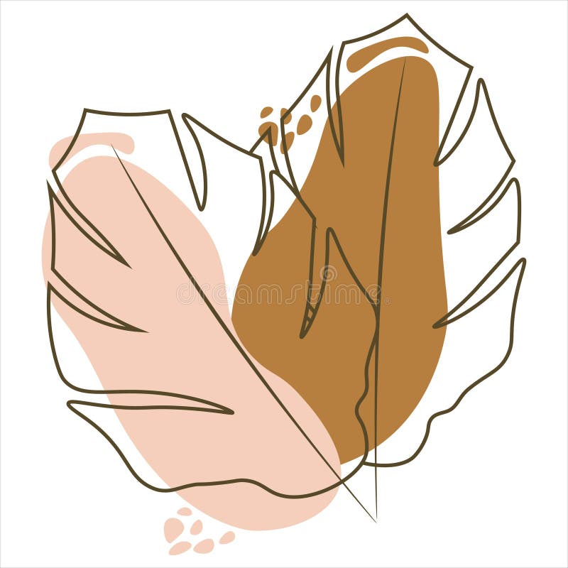 Vector Boho Aesthetic Abstract Botanical Stock Vector - Illustration of ...