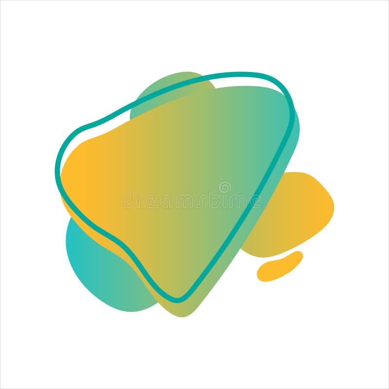 Blob Gradient Vector for Template Stock Vector - Illustration of ...