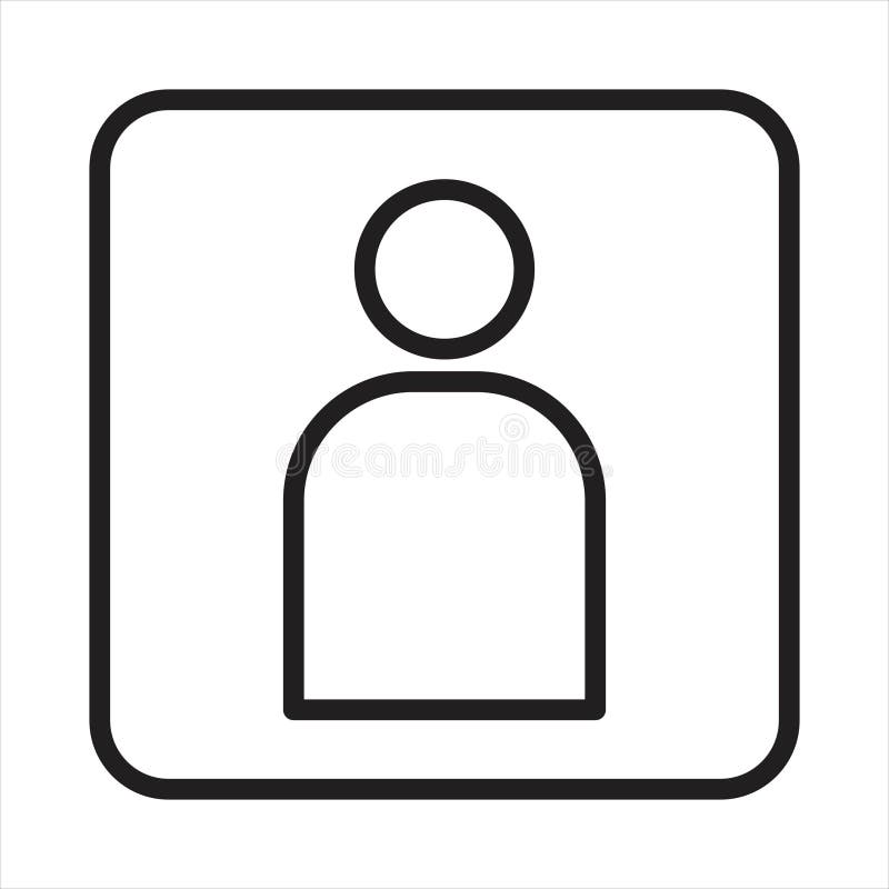 Personal Contact Icon Vector Stock Vector - Illustration of bumper ...