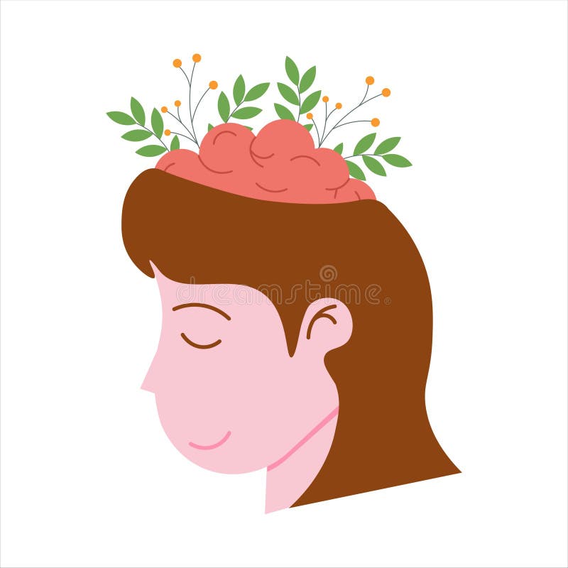 Head s Mental Health stock vector. Illustration of sketch - 264057440