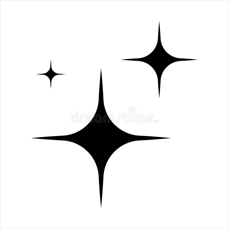 Sparkle Star Icon Vector stock vector. Illustration of diagram - 264330486