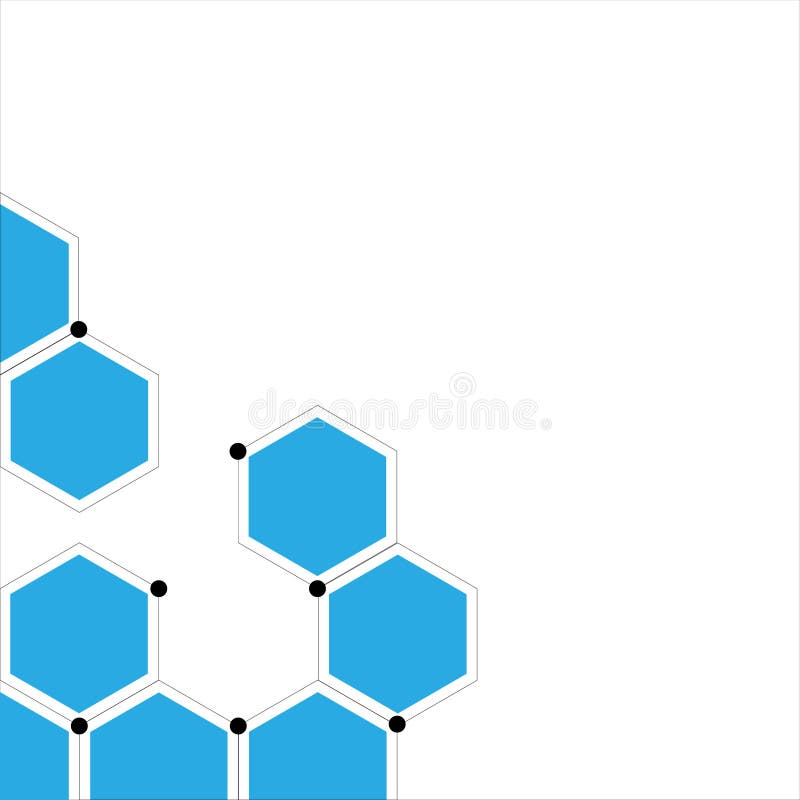 Hexagon Edge Corner Border stock vector. Illustration of corner - 264582691