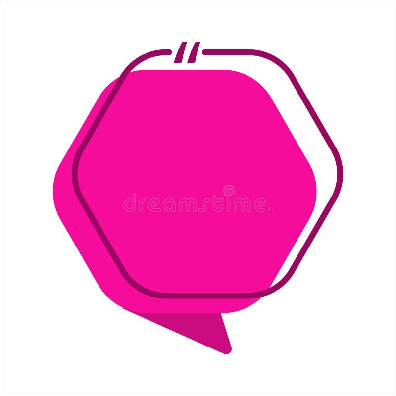Vector Buble Text Box stock vector. Illustration of pink - 264685558
