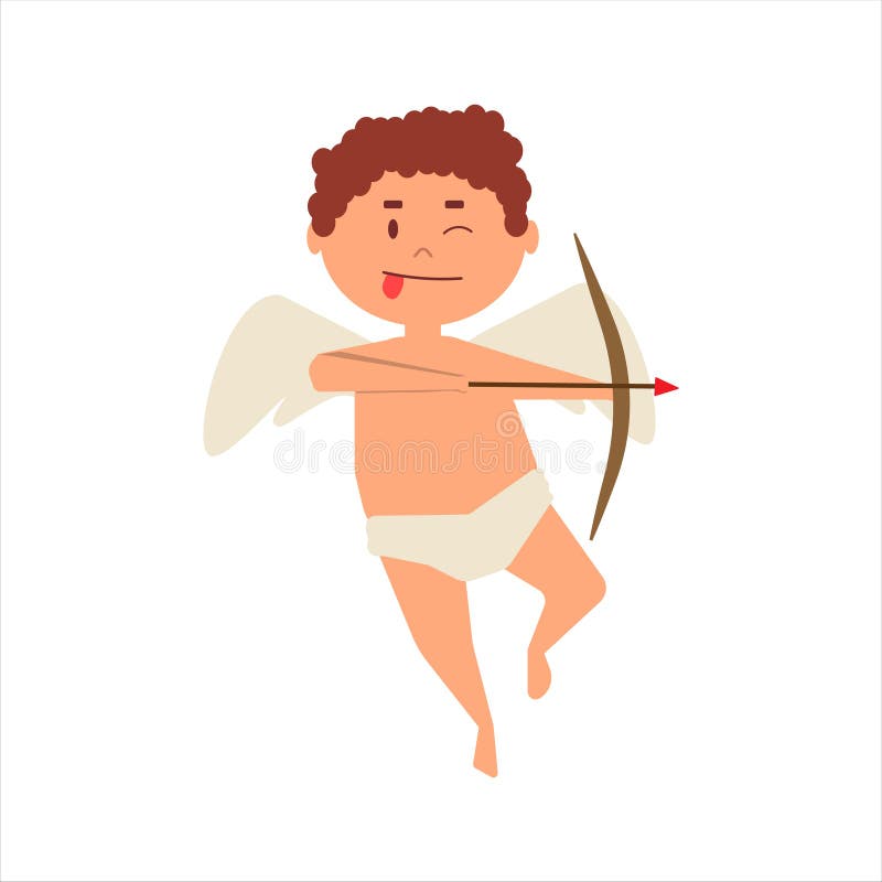 Cupid Cartoon Illustration stock vector. Illustration of cartoon ...