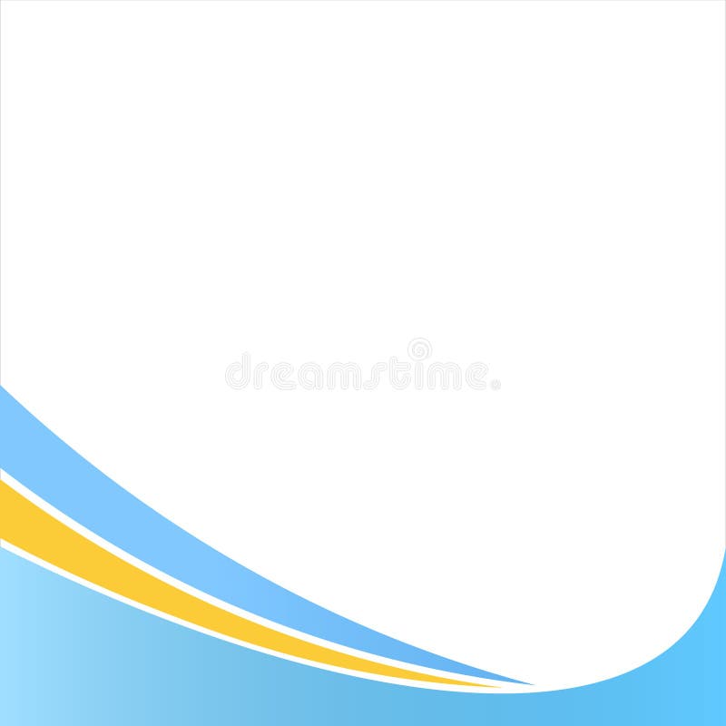 Blue and Orange Business Footer Stock Vector - Illustration of blue ...