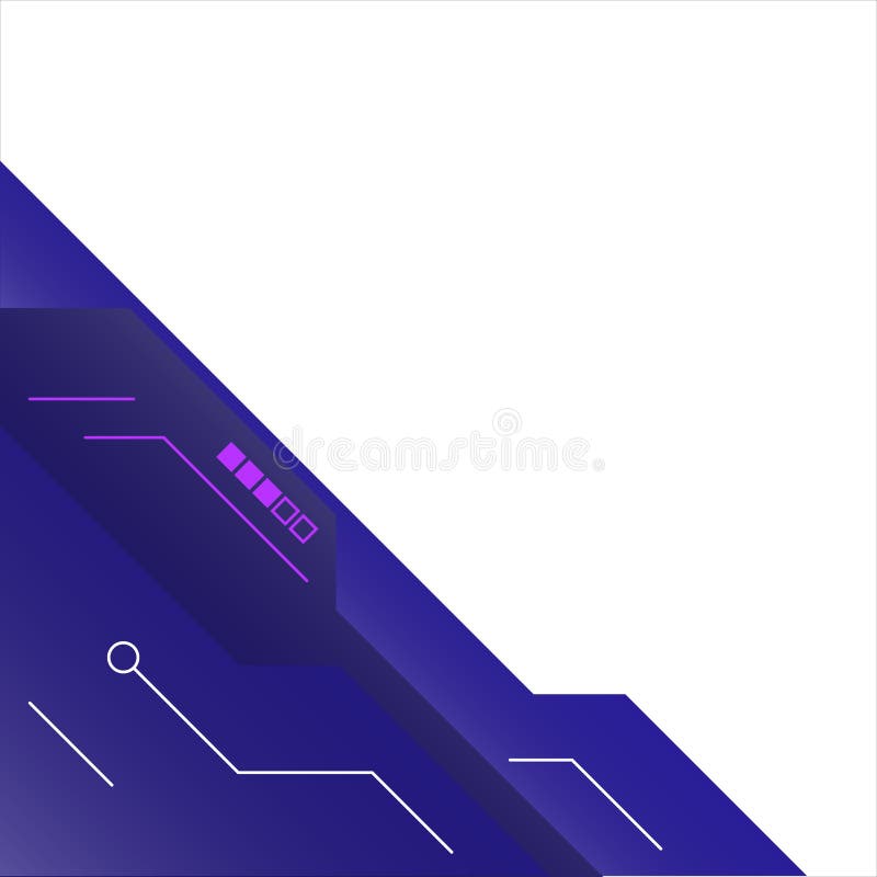 Blue Design Technology Corner Stock Vector - Illustration of screenshot ...