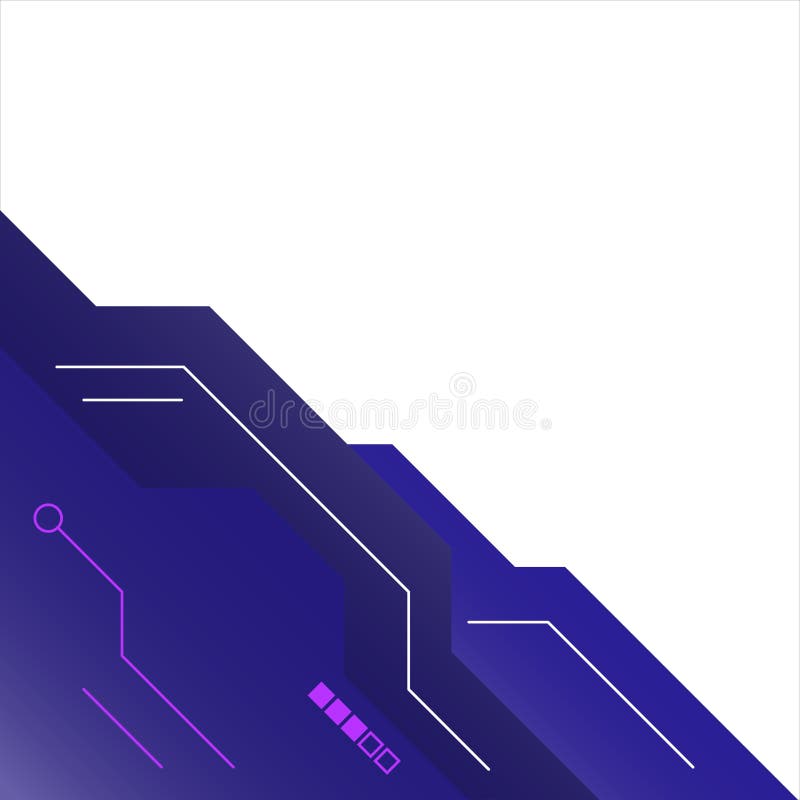 Blue Design Technology Corner Stock Vector - Illustration of blue ...