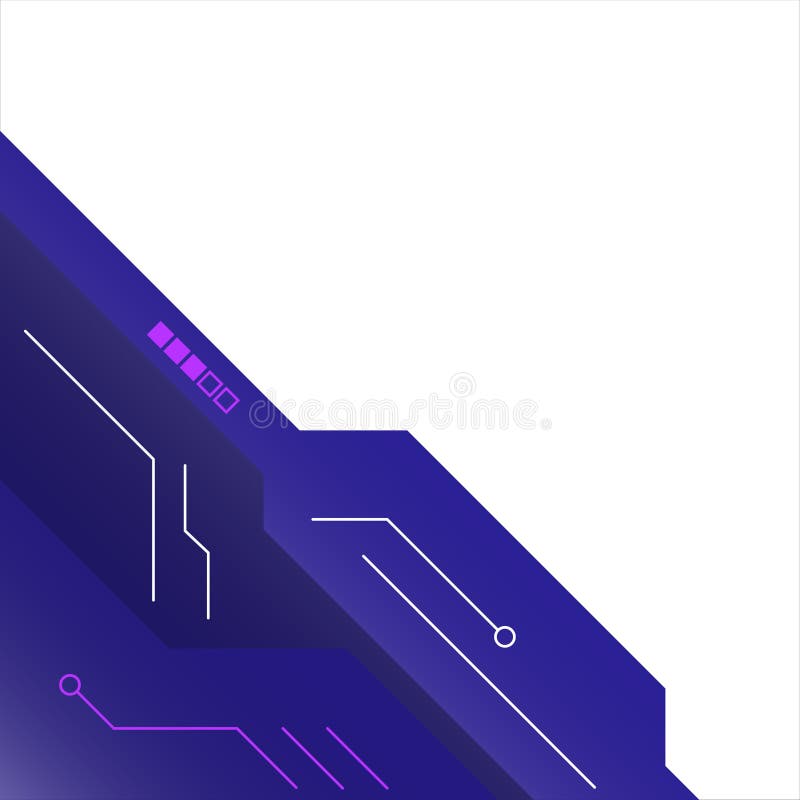 Blue Design Technology Corner Stock Vector - Illustration of gadget ...