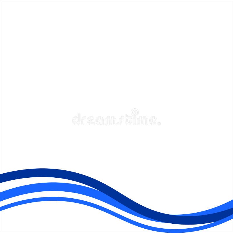 Blue Footer Design Template Vector Stock Vector - Illustration of ...