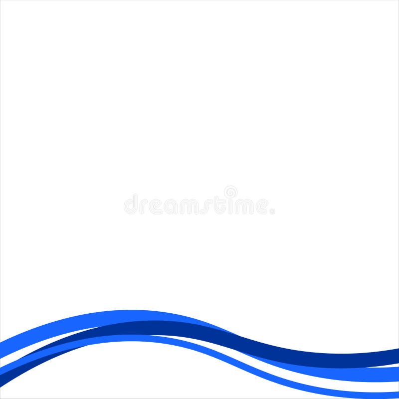 Blue Footer Design Template Vector Stock Vector - Illustration of ...