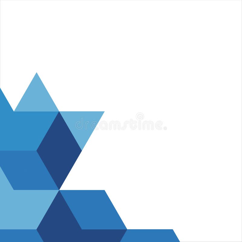 Blue Square Triangle Poly Corner Stock Vector - Illustration of ...