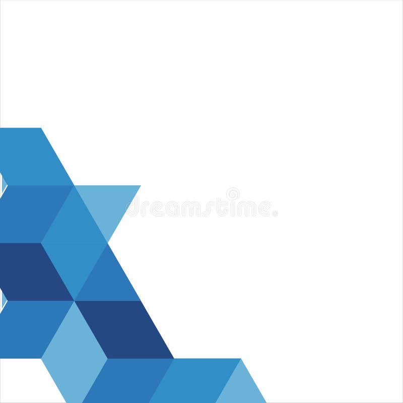 Blue Square Triangle Poly Corner Stock Vector - Illustration of ...