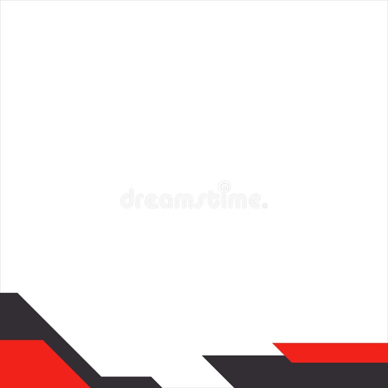 Black and Red Geometric Footer Stock Vector - Illustration of design ...