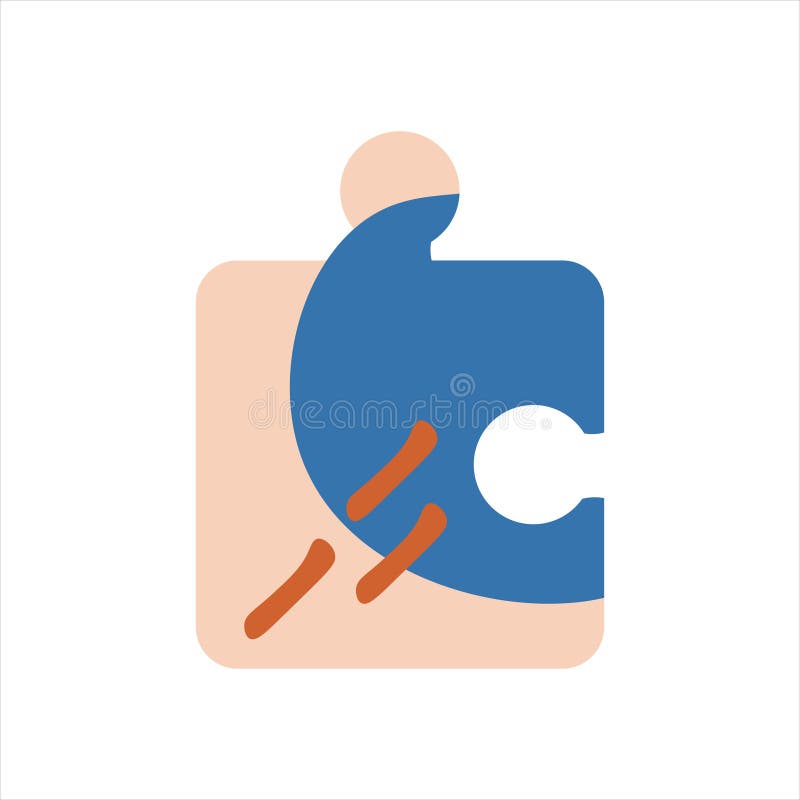 Playful Puzzle Shape stock vector. Illustration of hand - 265815123