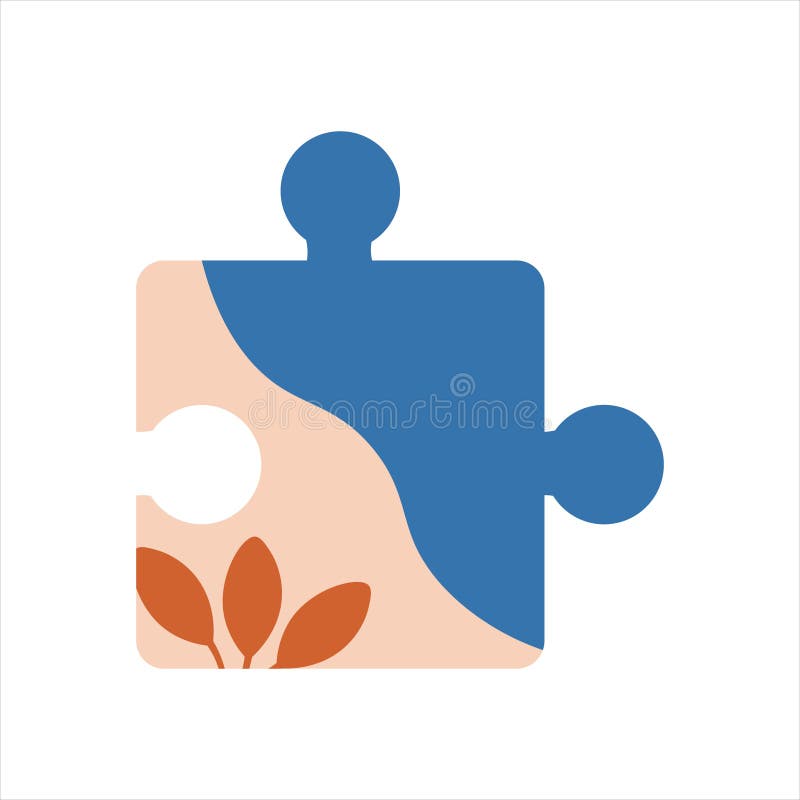 Playful Puzzle Shape stock vector. Illustration of calligraphy - 265815145