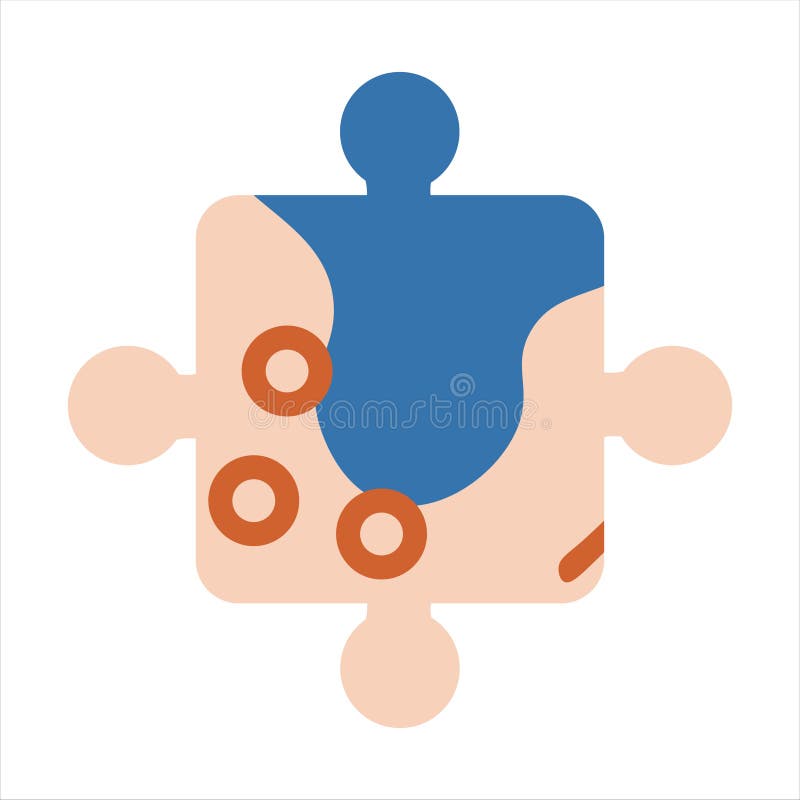 Playful Puzzle Shape stock vector. Illustration of game - 265815158