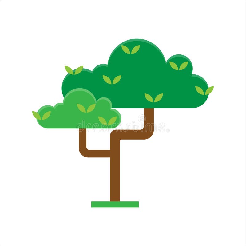 Fresh Green Big Tree Element Stock Vector - Illustration of diagram ...