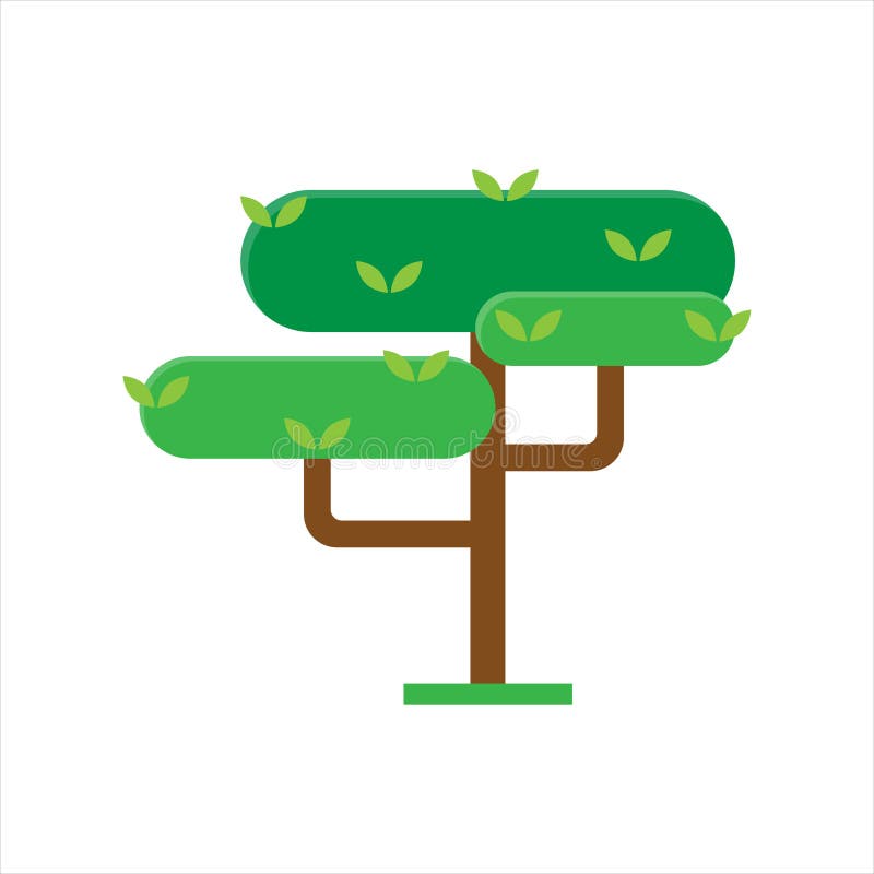 Fresh Green Big Tree Element Stock Vector - Illustration of tree, organ ...