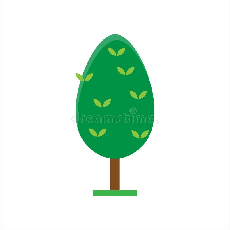 Fresh Green Big Tree Element Stock Vector - Illustration of text ...