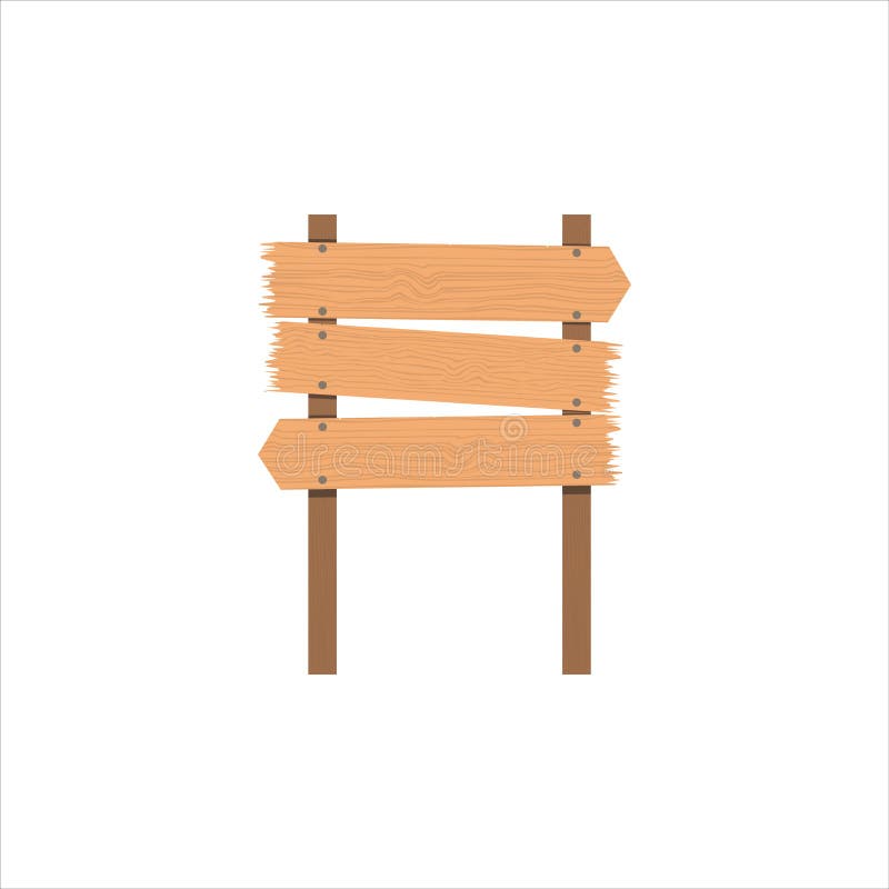 Wood Sign Elements stock vector. Illustration of template - 268310252