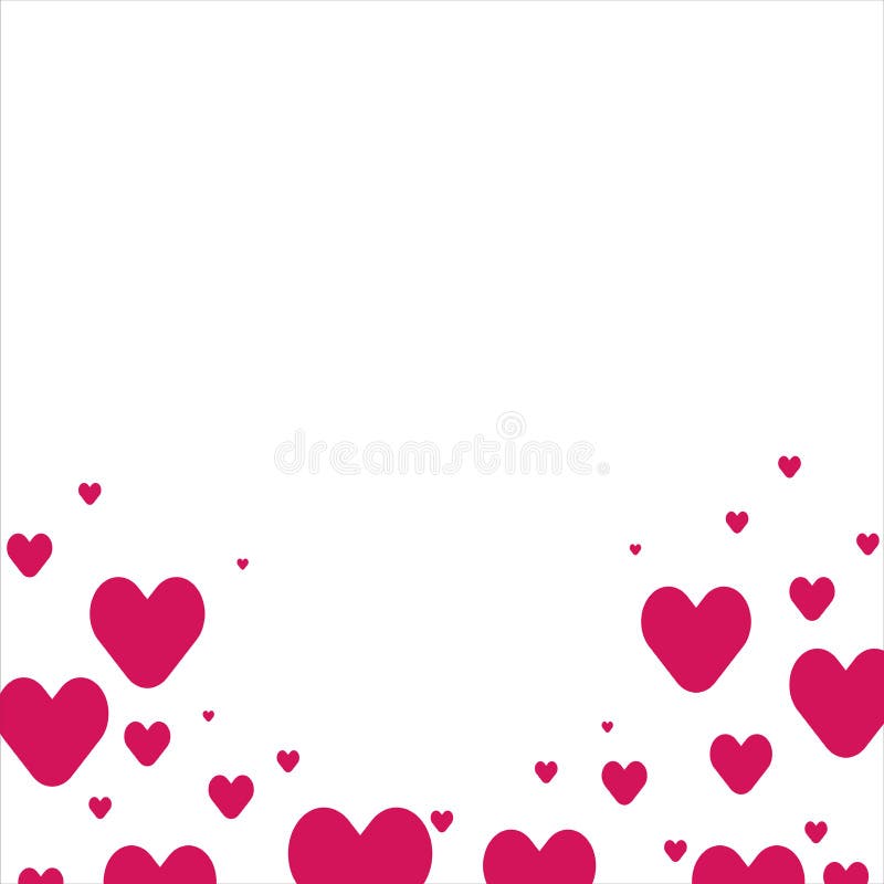 Heart Valentine Footer stock vector. Illustration of purple - 268722076