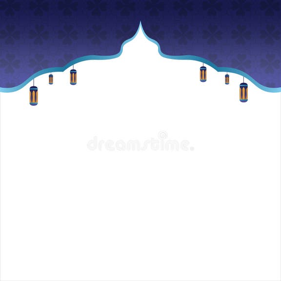 Ramadhan Blue Header stock vector. Illustration of kareem - 269300818