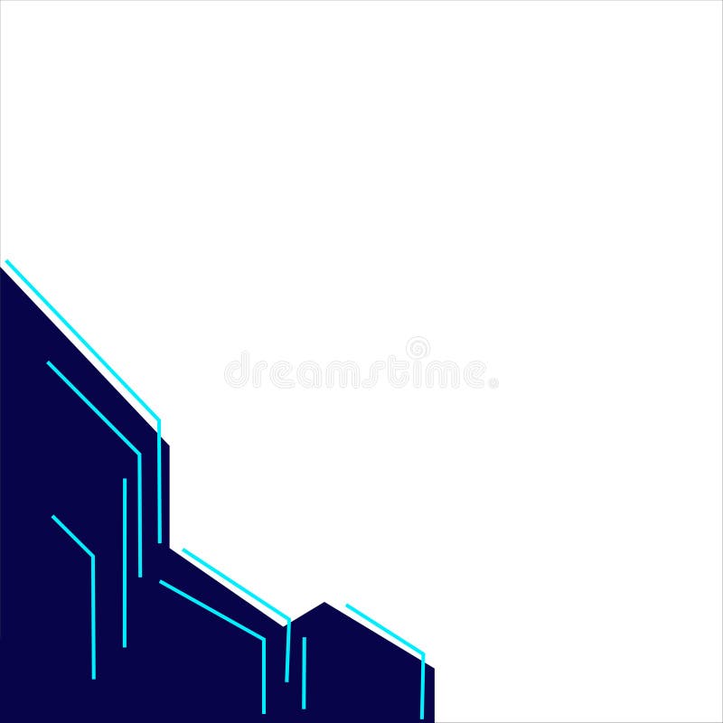 Modern Tech Corner stock vector. Illustration of number - 269924692