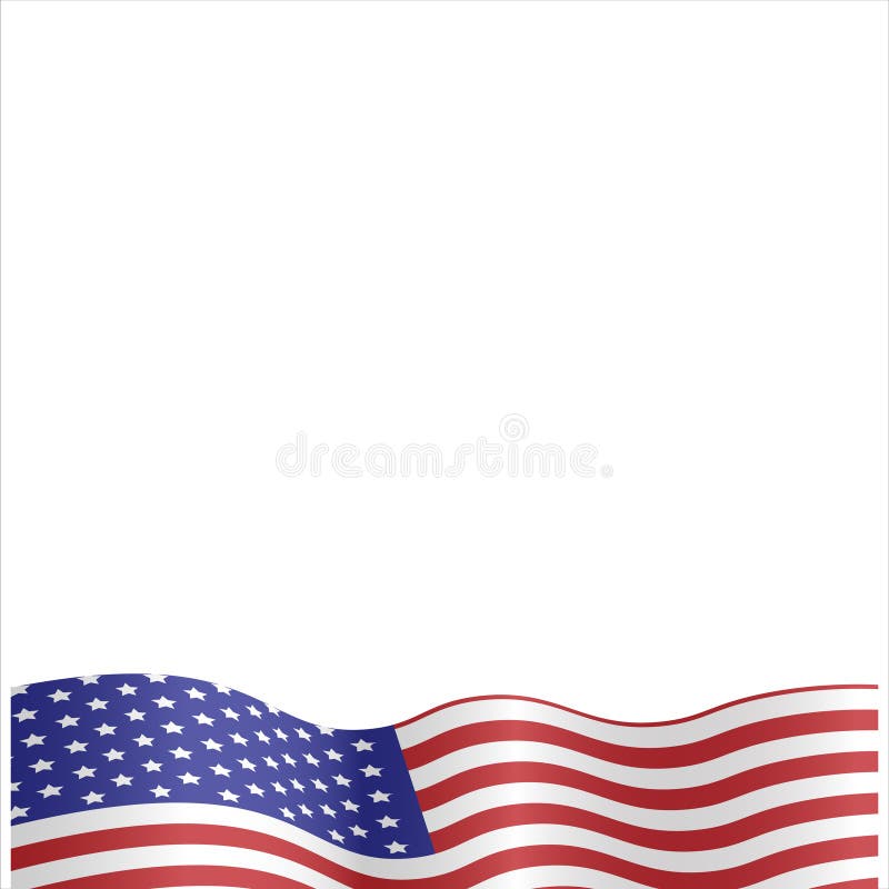 American Flag Border stock vector. Illustration of circle - 271186603