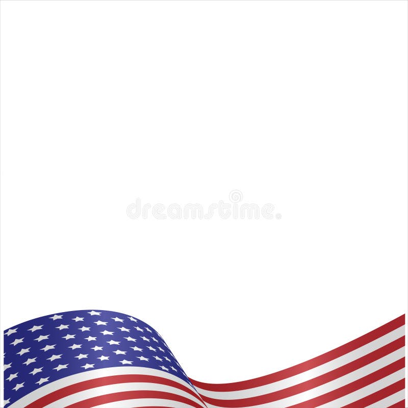 American Flag Border stock vector. Illustration of circle - 271186634
