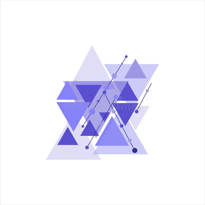 Geometric Triangle Shape stock vector. Illustration of wallpaper ...