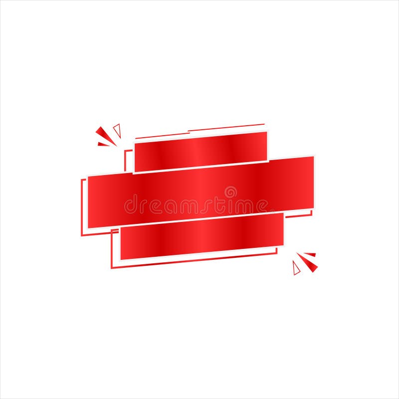 Sale Banner Red Color stock vector. Illustration of label - 271844464