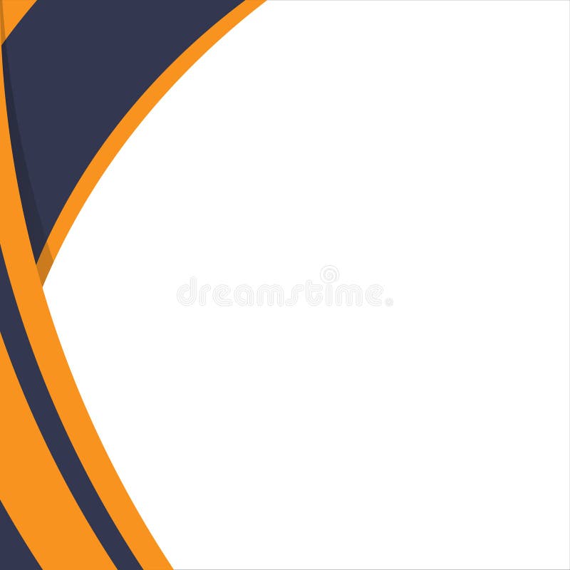 Orange and Black Corner Border Stock Vector - Illustration of drawing ...