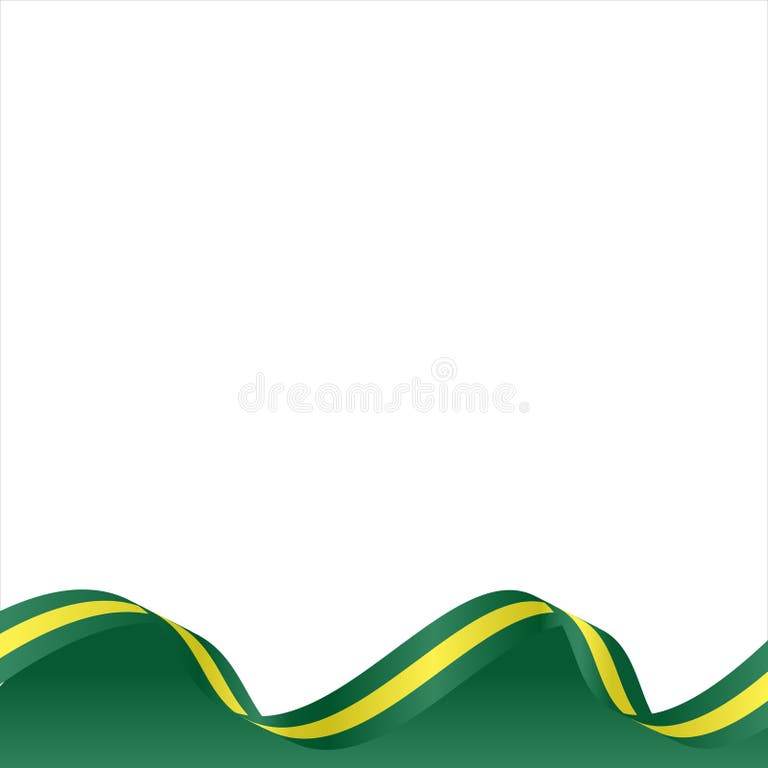 Brazilian Flag Border stock vector. Illustration of template - 271844789