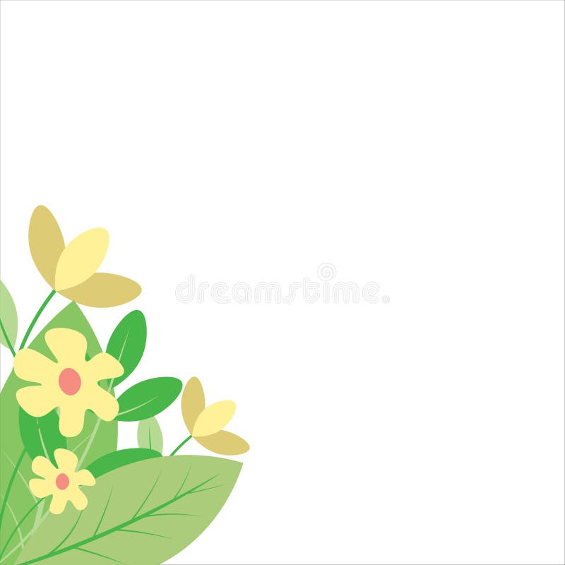 Spring Flower Corner stock vector. Illustration of frame - 271943933