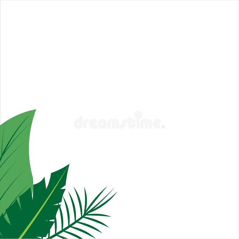 Green Leaf Corner stock vector. Illustration of brand - 272355759