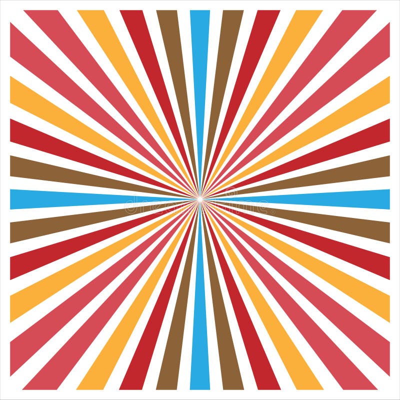 Retro Radial Explosion stock vector. Illustration of logo - 273312415