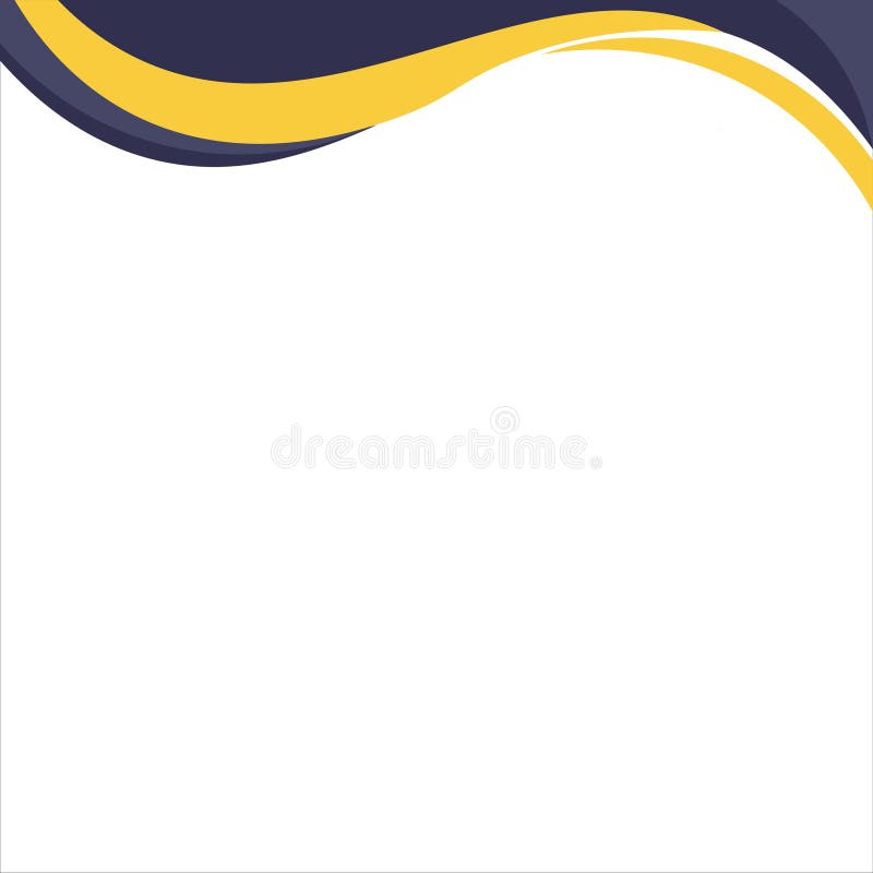 Header Waves Blue and Yellow Stock Vector - Illustration of yellow ...