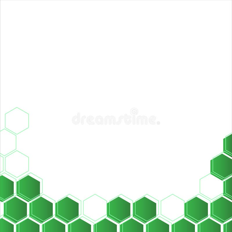 Hexagon Decoration Border stock vector. Illustration of graphic - 273414904