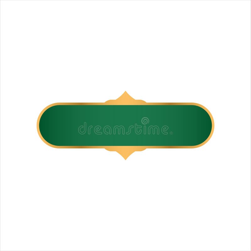 Islamic Button Sign stock vector. Illustration of font - 273546237