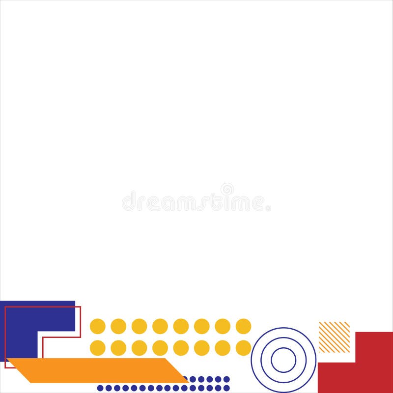 Geometric Header Footer stock vector. Illustration of geometric - 273761440