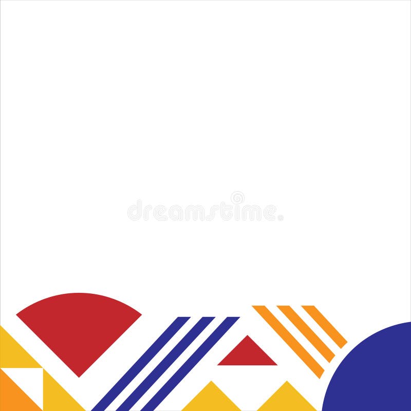 Geometric Header Footer stock vector. Illustration of circle - 273761449