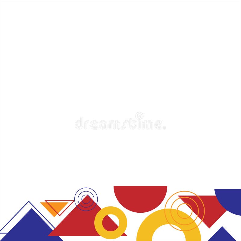Geometric Header Footer stock vector. Illustration of design - 273761463