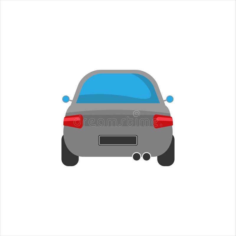 Car Back View stock vector. Illustration of view, vector - 274643464