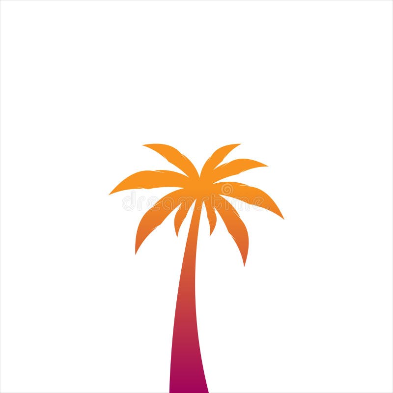 Gradient Palm Tree stock vector. Illustration of background - 274744245