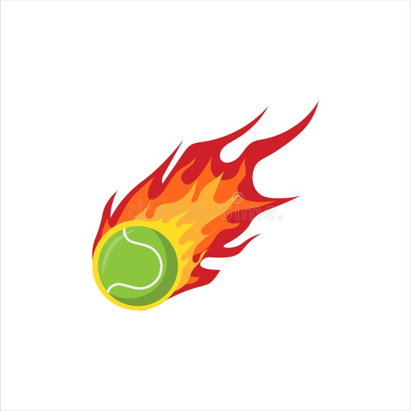 Burning Ball Fire stock vector. Illustration of fire - 274800225